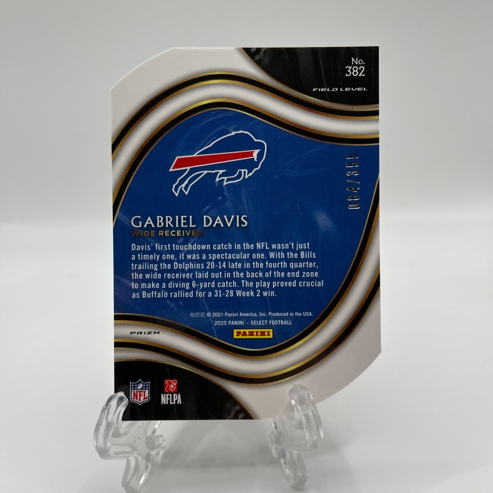 2020 Panini Select Gabriel Davis Field Level Bronze Die Cut /355 ...