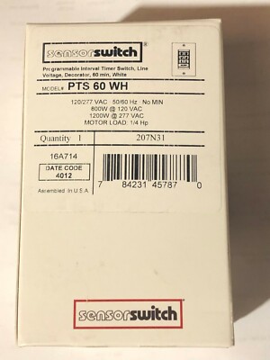 Sensor Switch PTS 60 WH Programmable Interval Timer Switch | eBay