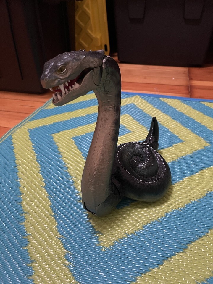 HARRY POTTER BASILISK Chamber of Secrets 9" Electronic SNAKE Toy 2002 ...