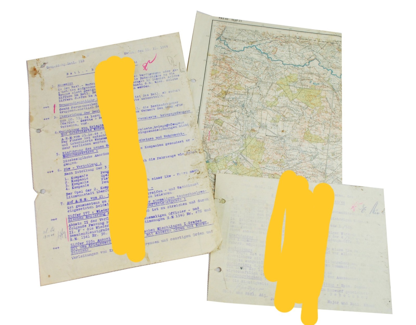 Original WW2 WWII German military Wehrmacht documents orders papers ...