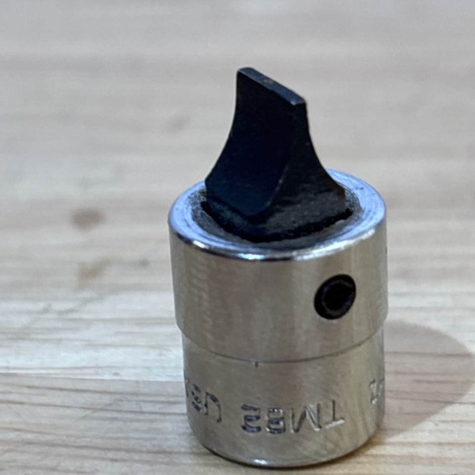 Snap On 1/4" Flat Slot Tip Short Stubby Bit Socket TM82 1/4" Drive ...
