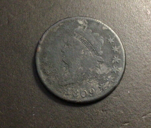 1809 Super Rare Classic Head Large Cent, AG/G Details. Not many ...