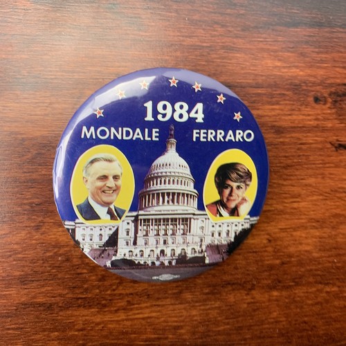 1984 Walter Mondale Ferraro Democrat Presidential Campaign Political ...