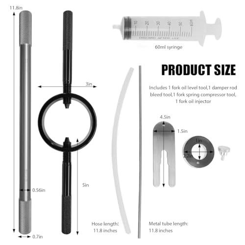 Motorcycle Fork Service Tool Kit, Spring Compression Damper Rod Bleed ...