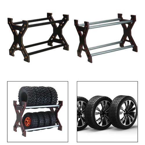 RC Car Tire Rack Portable Metal Durable Lightweight Detachable for 1:24 ...