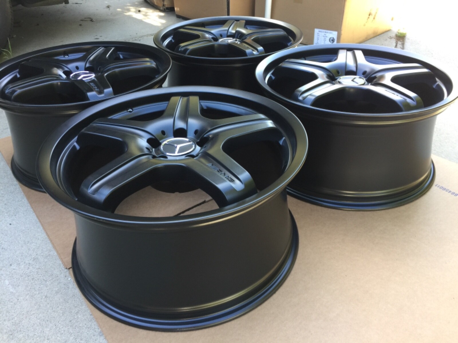 20" NEW SATIN BLACK OEM ORIGINAL AMG ML63 ML55 ML550/500 GL GLS GLC GLE ...