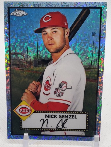 2021 Topps Chrome Platinum Nick Senzel Mini-Diamond Refractor #04/70 ...