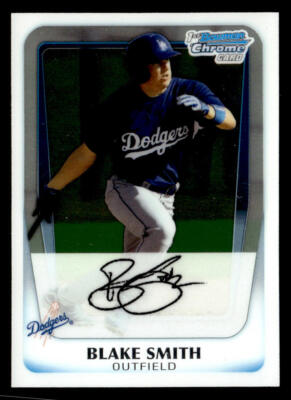 2011 Bowman #BCP91 Blake Smith Chrome Prospects Card Los Angeles ...