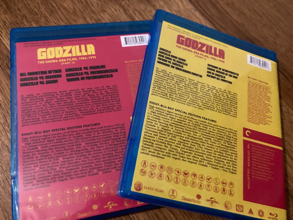 GODZILLA Criterion Collection Showa Era Custom Cover W/ Empty Case Only ...