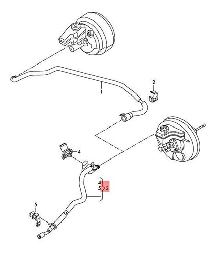 Genuine Vacuum Hose With Non-Return Valve And Pressure Sensor ...