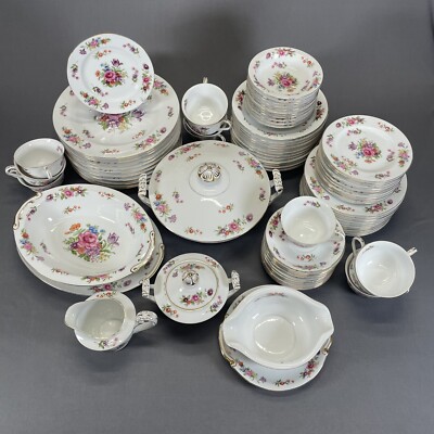 Aladdin Fine China Dresdenia Dinnerware Set Vintage 1950's Occupied ...