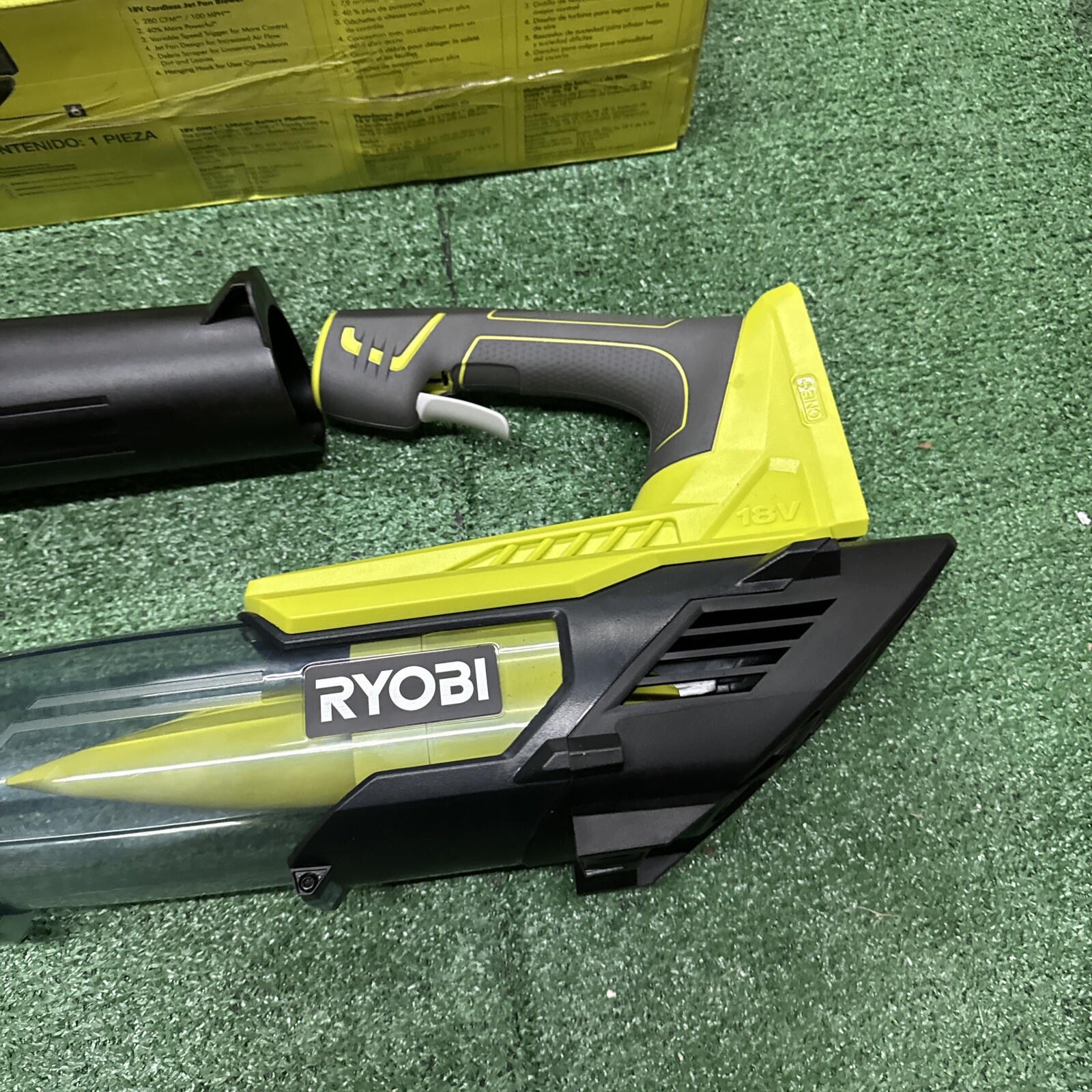 RYOBI Jet Fan Leaf Blower ONE+ 18V 280 CFM Variable Speed (TOOL ONLY ...