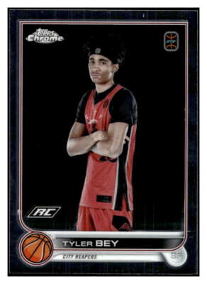 Tyler Bey RC 2023 Topps Chrome Overtime Elite #73 ROOKIE OTE NBA ID ...