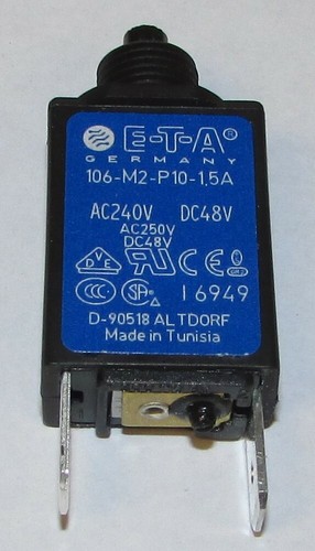 ETA ENGINEERING TECHNOLOGY 106 M2 P10 1.5A 240VAC 48VDC Minature ...