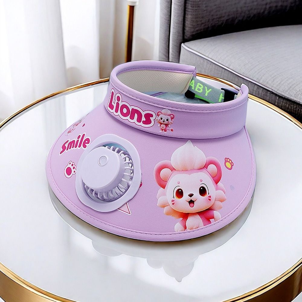 UV Protection Fan Cap with Fan Baby Panama Cap Sun Hat Cap for Kids ...