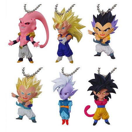 Dragon Ball UDM Burst 07 Keychain Swing Mascot Goku Kaioshin Gotenks ...