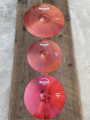 Rainbow Vader Cymbals Made In West Germany by PAISTE | eBay
