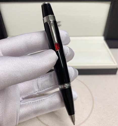 High Grade Resin Series Bright Black-Silver Clip 0.7mm Ballpoint Pen No ...