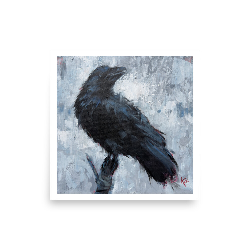 Raven Bird Print from original artwork by Krista Eaton | eBay