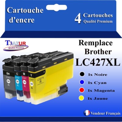LC427 XL - 4x Cartouches compatibles avec Brother MFC-J5955DW, MFC ...