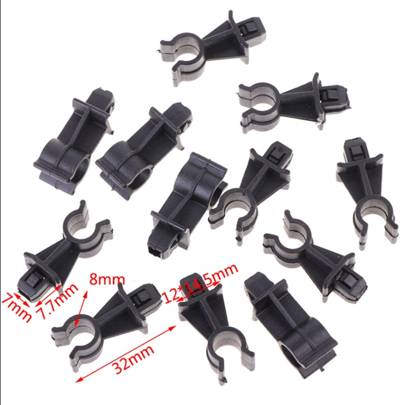 2pc/10pcs Retainer Clip Set Bonnet Hood Support Prod Rod Clamp Holddn G ...