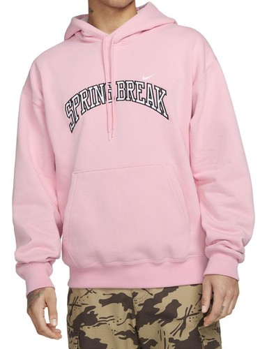 Nike SB Adult Unisex Spring Break Pullover Hoodie (Medium Soft Pink ...