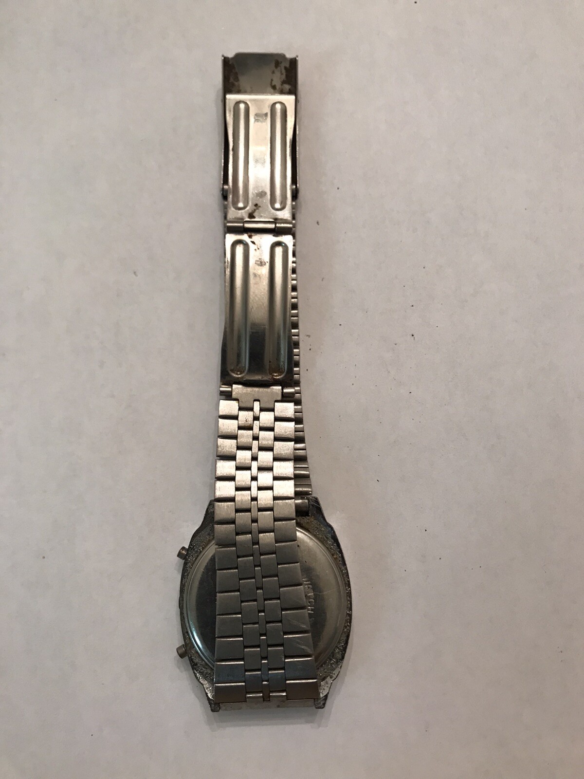 Vintage Marcel LCD Quartz Watch 1970’s Silver Color (Stainless Steel ...