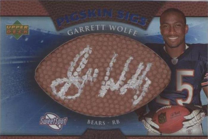 2007 NFL Sweet Spot - Pigskin Sigs Garrett Wolfe #SSPS-GW Blue /20 (AU ...