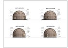 MOON HOUSE 26’ DIAM DOME FRAMING KIT PREFAB WOOD PRE-CUT DIY HOME FRAME ...