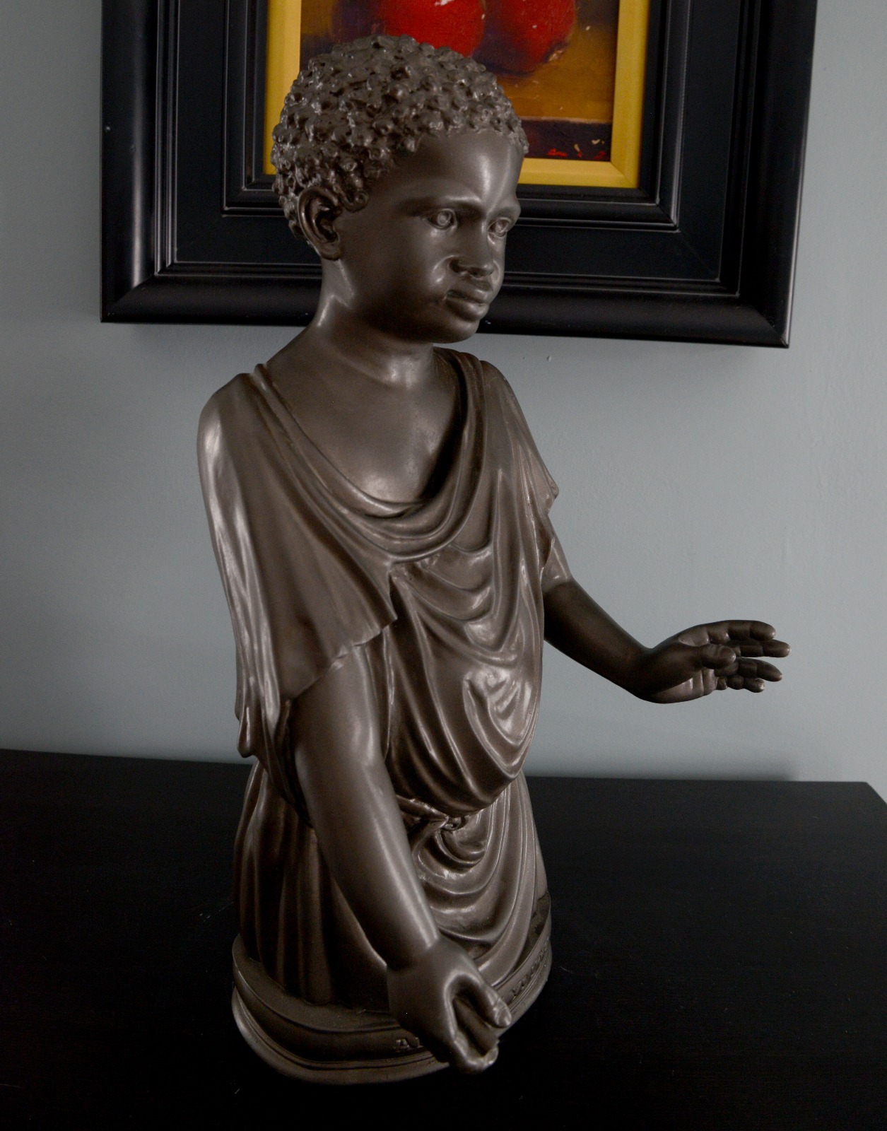 Ancient African Youth Boy Hellenistic Greek statue sculpture museum ...