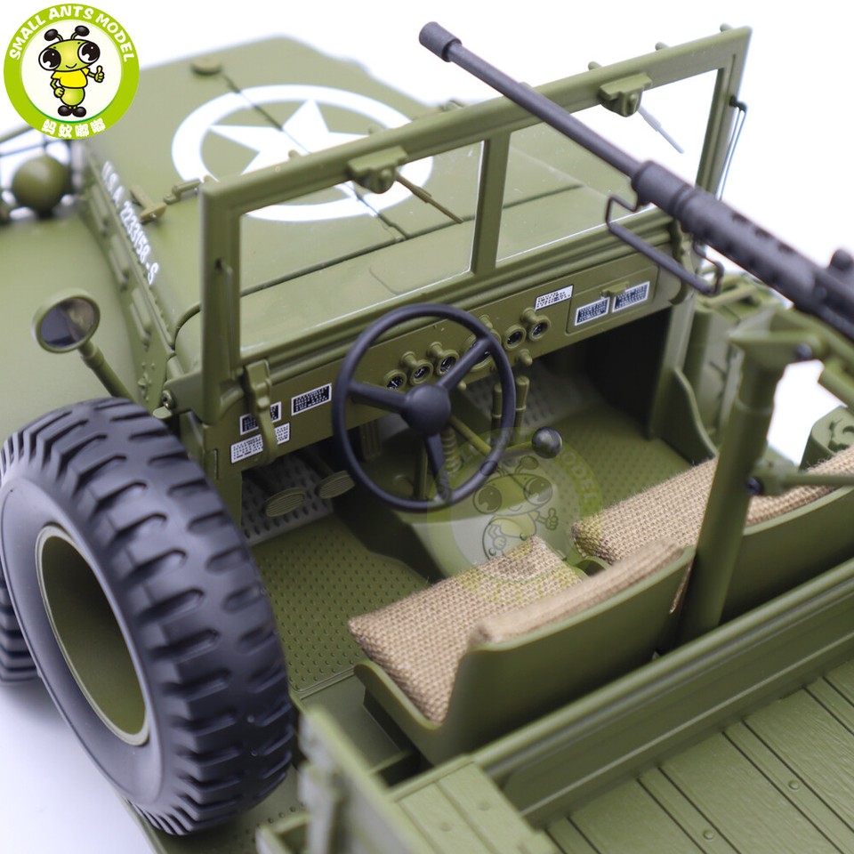 1/18 BEEP WC51 Military Vehicle Diecast Model Toy Car Gifts For Friends ...