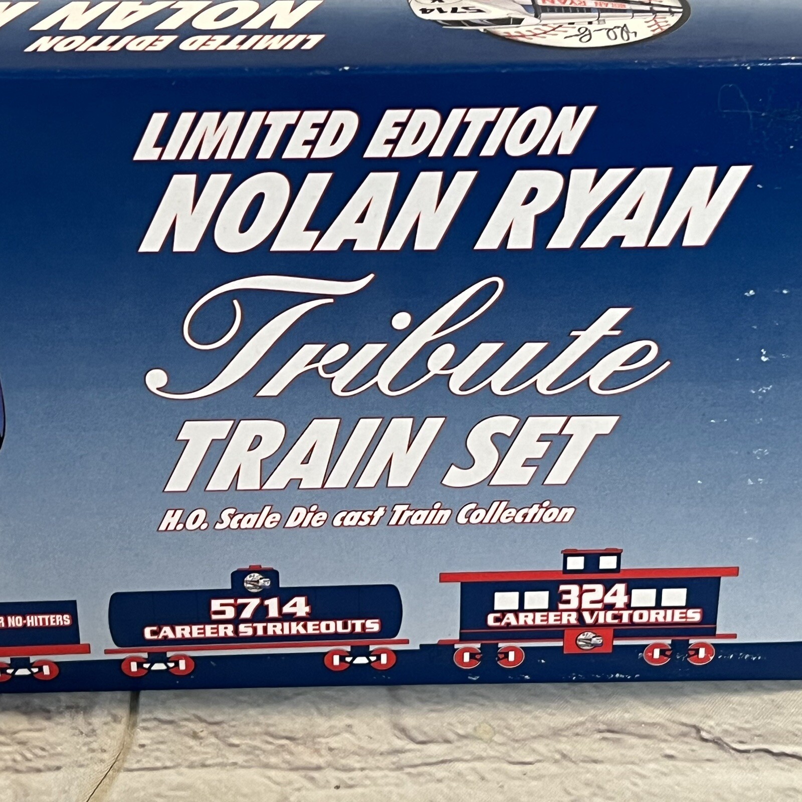 Nolan Ryan Limited Edition Tribute Train Set HO Scale Die Cast Train ...