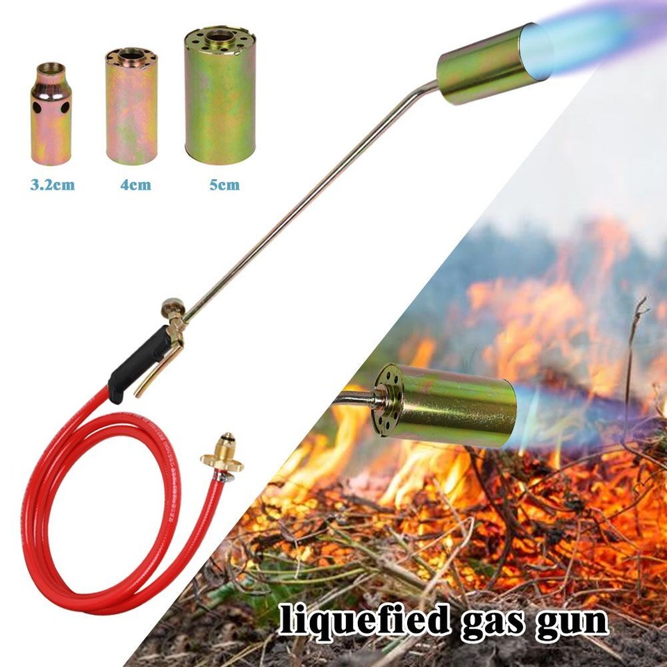 Long Arm Propane Butane Gas Torch Burner Blow Roofers Roofing Brazing ...