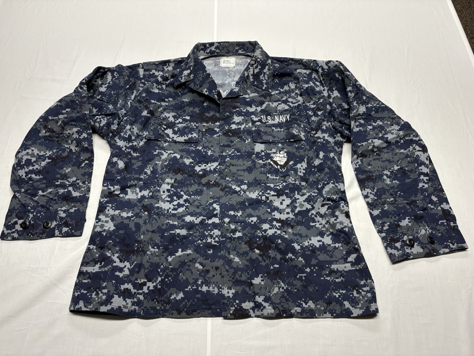 United States Navy Working Uniform (NWU) Type 1 Blouse Blueberry Size ...