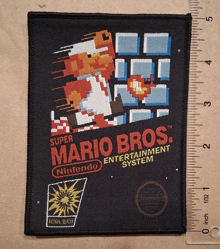 Super Mario Bros Nintendo Game Woven Patch | eBay
