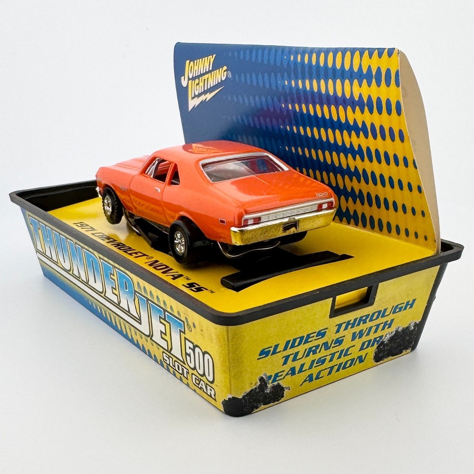 Johnny Lightning '71 Chevy Nova SS, Orange, ThunderJet, H.O. Slot Car ...
