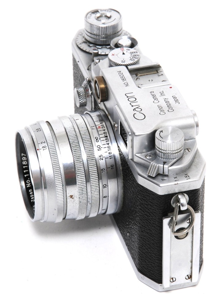 Canon Japan Leica rangefinder film camera w. 1,8/50mm lens Screw Mount ...