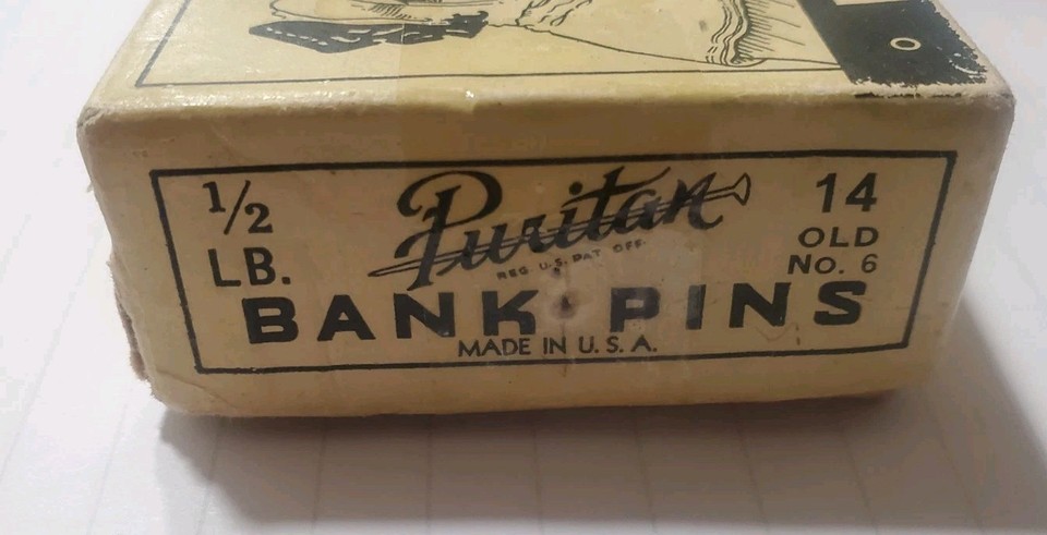 Oakville Puritan Bank Pins Brass Rustproof 1/2 Lb No. 7 Made In USA ...