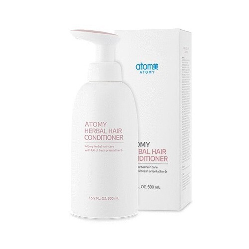 ATOMY Herbal Hair Shampoo 500ml + Conditioner 500ml Set Nourishing Hair ...