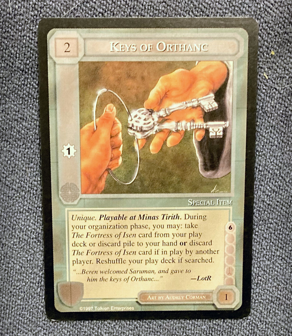 MECCG Keys of Orthanc x1 NM ! The White Hand Middle-Earth CCG Rare | eBay