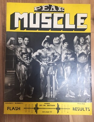 PEAK MUSCLE MAKER muscle builder magazine Vol. II #2 Schwarzenegger ...