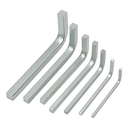 7Pcs L Shape Square Head Wrench Set Steel Home Appliances Wrench ...