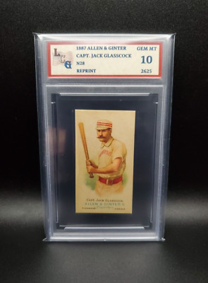 Capt. Jack Glasscock Allen & Ginter Reprint - Graded 10 [Custom ACEO ...