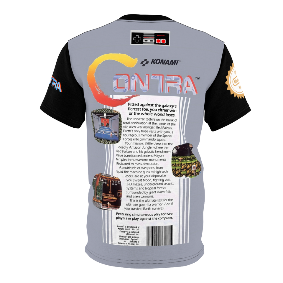 Contra 1988 NES Retro Vintage Nintendo Video Game Cover T-Shirt | eBay