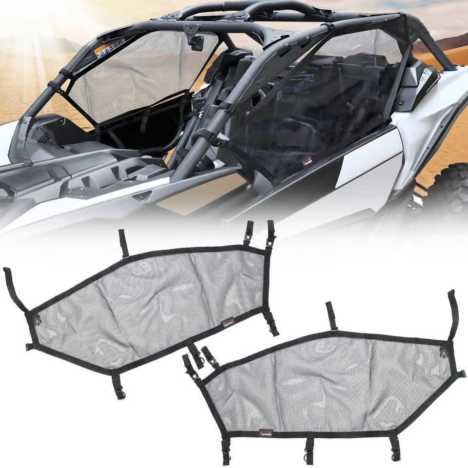 UTV Window Net 2-Door Sunshade for Can Am Maverick X3 Max 2017+ Side ...