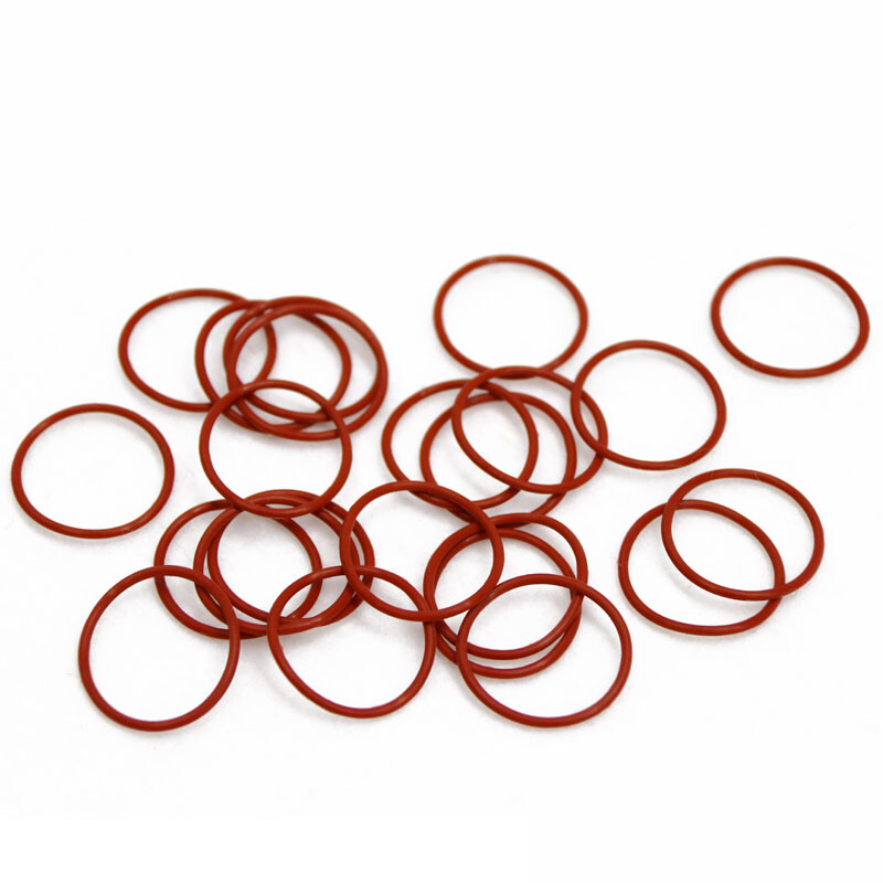Red Silicone O-ring Waterproof And High-temperature Resistant Seal 5mm ...