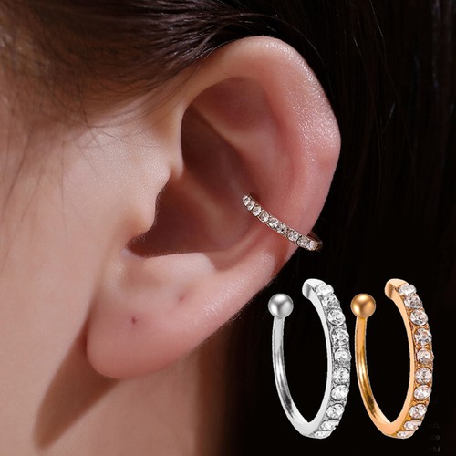 No Piercing Earrings Fake Earrings Helix Cartilage Clip Ear Cuff Ear ...