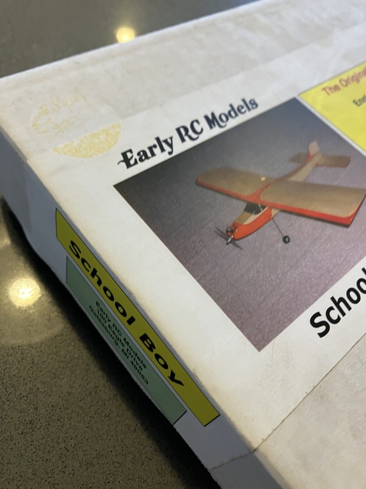 Laser Cut Top Flight School Boy Balsa R/c Model airplane Kit | eBay