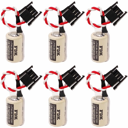 6Pcs 3V 1747-BA PLC Battery for AB FDK CR14250SE (3V) 1769-BA SLC-500 ...
