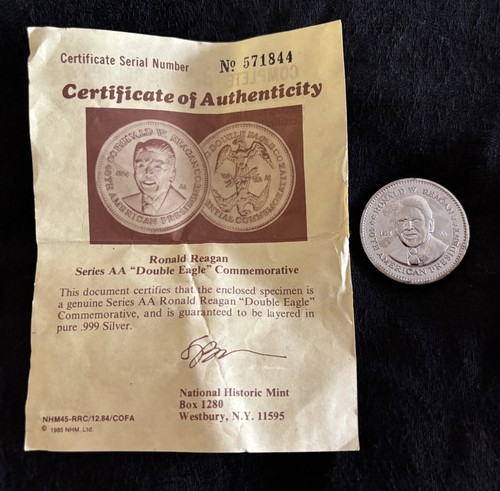 Ronald Reagan Series AA "Double Eagle" Commemorative Coin | eBay